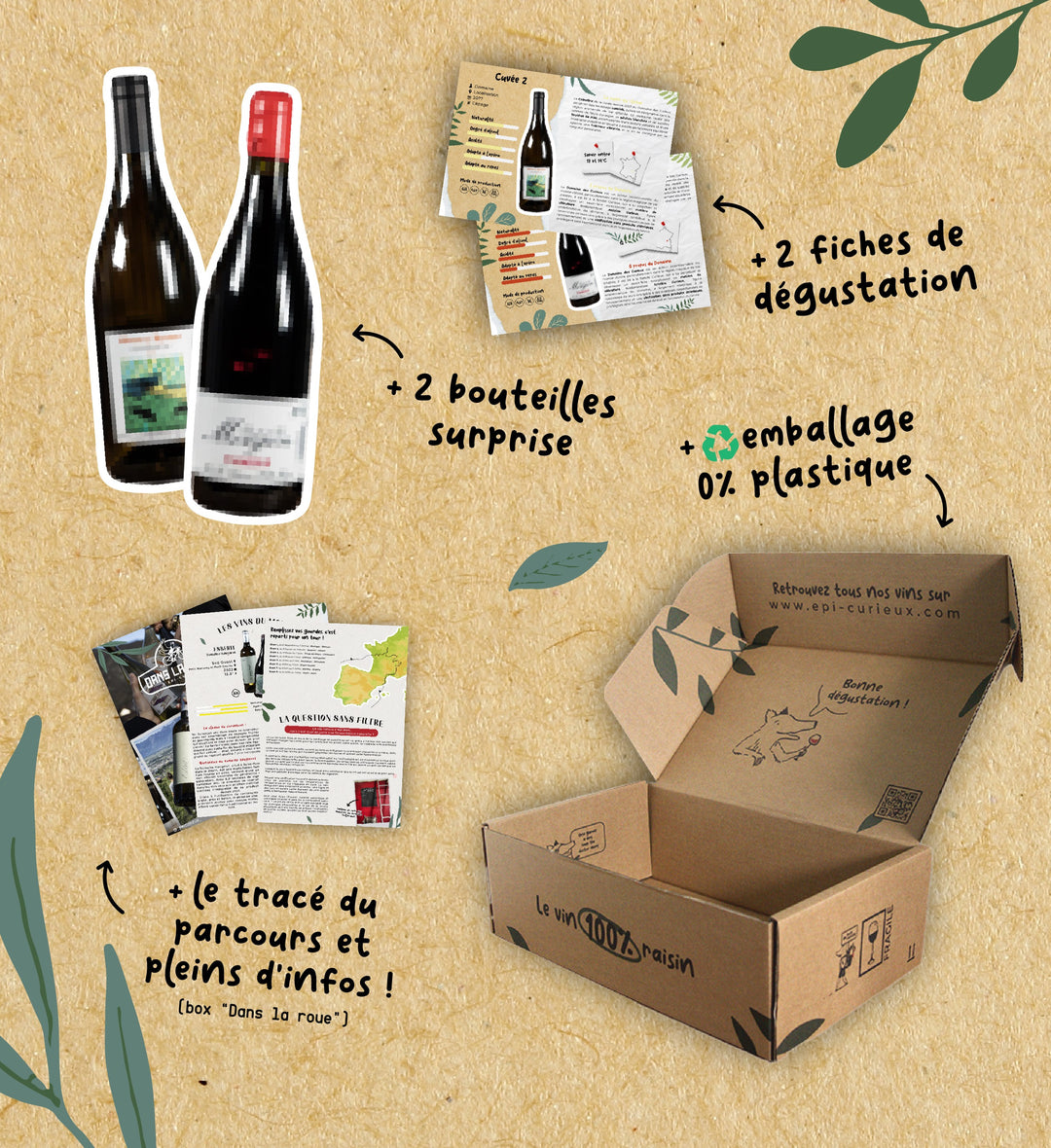 Box mensuelle de vin naturel | box à offrir ou abonnement – Epi-curieux